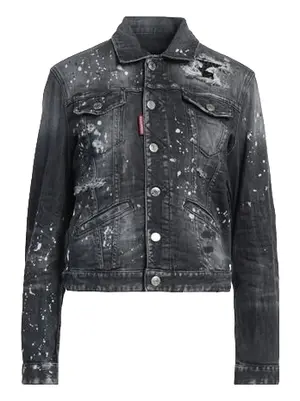 Dsquared2 Denim Trucker Jacket - Black