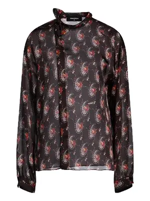 Dsquared2 Floral Paisley Print Shirt - Purple