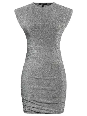 Maje Mini Bodycon Dress - Silver