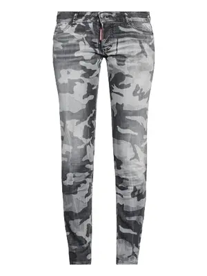 Dsquared2 Slim Fit Camouflage Print Jeans - Grey