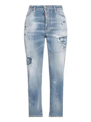 Dsquared2 Tapered Jeans With Distressed Details - Blue
