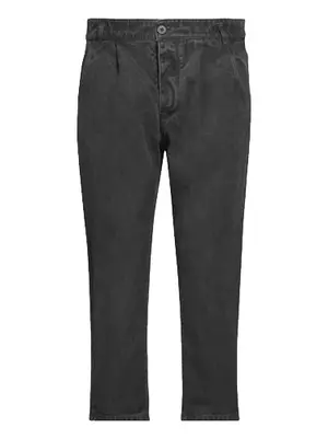 EVEN IF Cotton Tapered Cropped Jeans - Black
