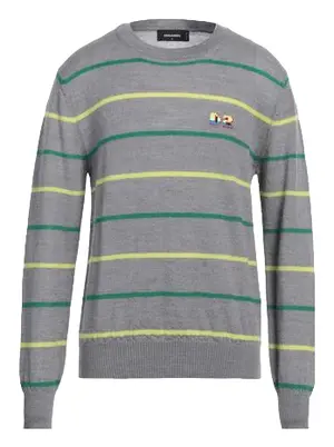Dsquared2 Striped Crewneck Sweater - Grey