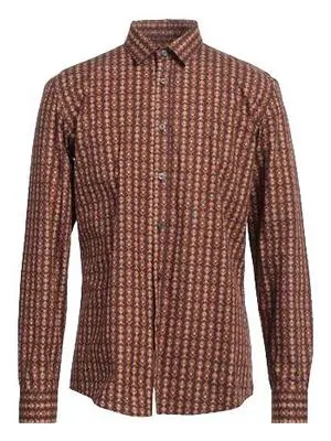 DANIELE ALESSANDRINI Shirt Size Cotton - Brown