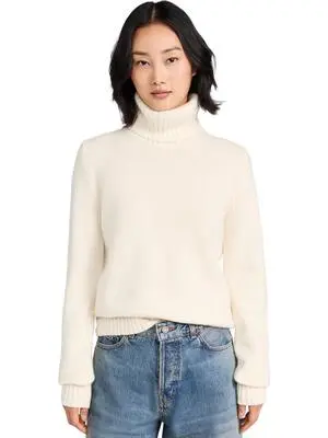 Polo Ralph Lauren Polo Ralph Lauren Long Sleeve Wool Turtleneck Pullover Authentic Cream