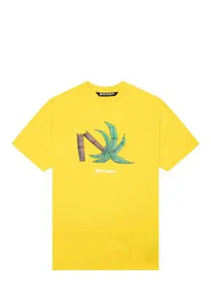 Palm Angels Broken Palm Classic Tee - Yellow