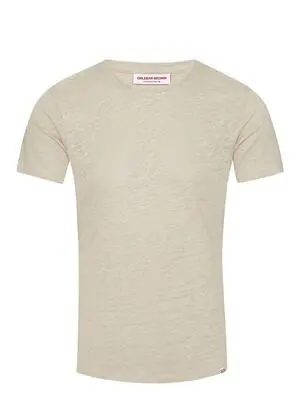 Orlebar Brown Ob-t Linen T-shirt Pebble