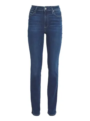 Paige Hoxton Mid-rise Straight Leg Jeans - Blue