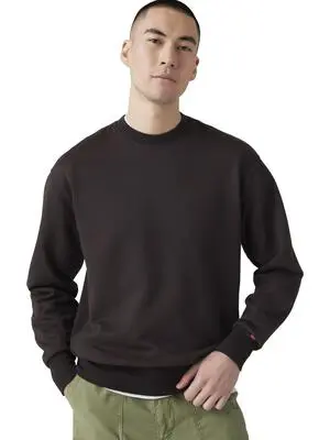 LEVI'S Authentic Crewneck Garment Dye Sweatshirt - Black Agate