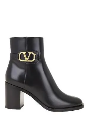 Valentino Garavani V Logo Signature Bootie - Nero