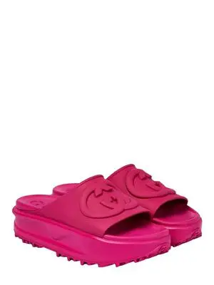 Gucci Interlocking G Slide - Pink