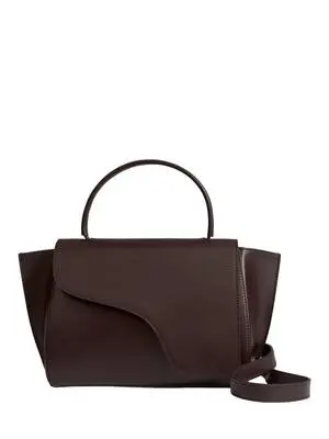 ATP ATELIER Arezzo Leather Handbag - Walnut