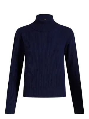 Etro Cashmere Turtleneck Sweater - Blue