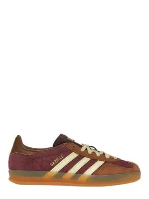Adidas Adidas Gazelle Indoor Sneakers Maroon/almost Yellow/preloved Brown