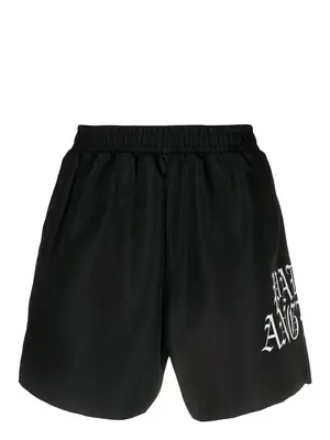 Palm Angels Logo Shorts - Black