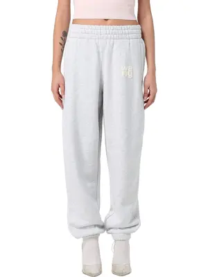 Alexander Wang T By Alexander Wang Logo Sweatpants Grey