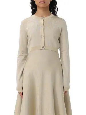 Versace Cropped Cardigan - Sand