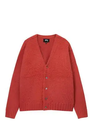 StÜssy Brushed Cardigan - Red