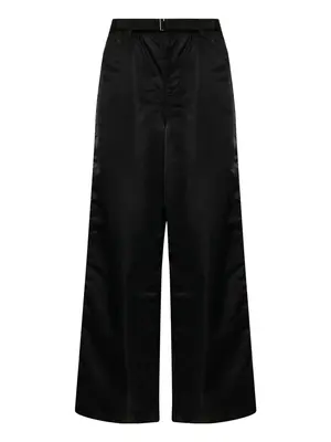 Sacai Belted Wide-leg Trousers - Black