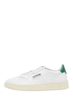 AUTRY 01 Low Leather Sneaker White/green