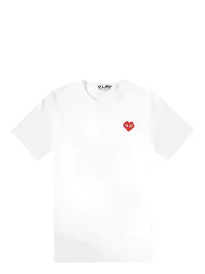 Play Comme Des Garcon Invader Heart T-shirt - White
