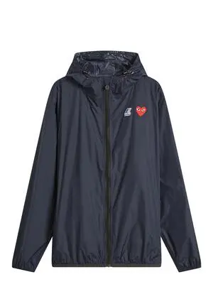 Play Comme Des Garcon X K-way Packable Zip-up Jacket - Navy