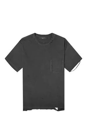 John Elliott X Mastermind Japan Oil Wash Folsom Pocket T-shi - Black