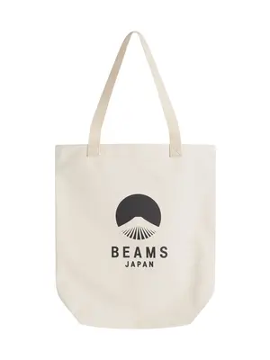 BEAMS Graphic Tote - White/black