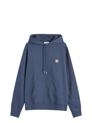 Maison Kitsuné Fox Head Patch Regular Hoodie - Ink Blue
