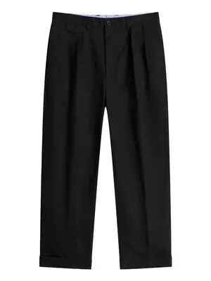 BEAMS 2 Pleat Chino - Black