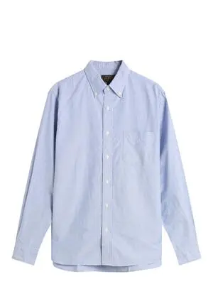 BEAMS Button Down Oxford Shirt - Blue