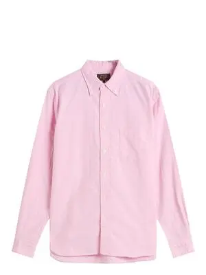 BEAMS Button Down Oxford Shirt - Pink