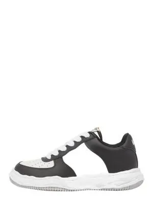 Mihara Yasuhiro Wayne Low Og Sole Leather Sneakers - Black/white