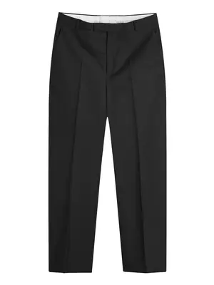 Gucci Wool Blend Twill Trousers - Black