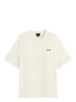 A.p.c. Vpc Logo T-shirt - White/dark Navy
