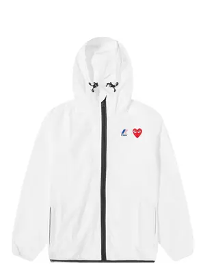 Play Comme Des Garcon X K-way Packable Jacket - White