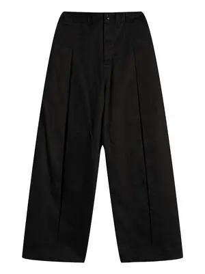 SAGE NATION Box Pleat Trouser - Black