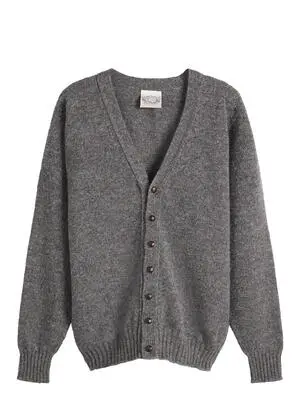 JAMIESON'S OF SHETLAND V-neck Cardigan - Slate