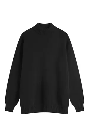JAMIESON'S OF SHETLAND Roll Neck Knit - Black