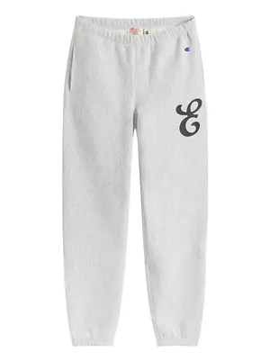 E BY END. Champion Reverse Weave Fleece Sweat Pants - Grey Marl