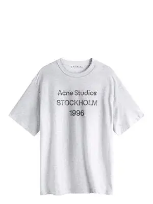 Acne Studios Exford 1996 Logo T-shirt - Pale Grey Melange