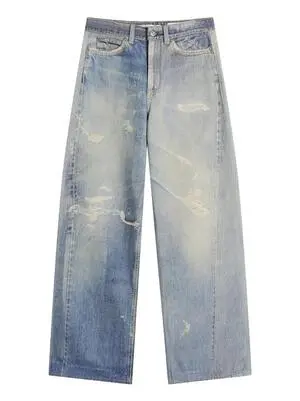 Our Legacy Full Cut Baggy Jeans - Digital Denim Print