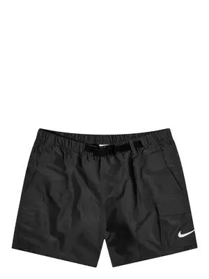 Nike Belted 5" Volley Shorts - Black