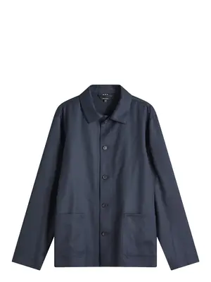 A.p.c. Kerlouan Wool Work Jacket - Dark Navy