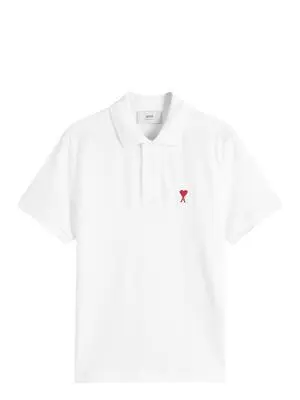 Ami A Heart Polo Shirt - White