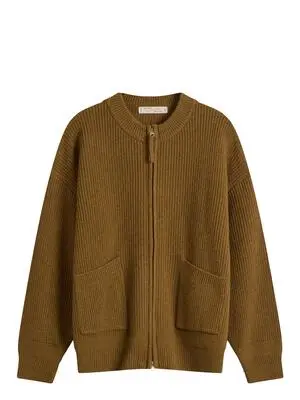 FRIZMWORKS Wool Deck Zip Cardigan - Cinammon