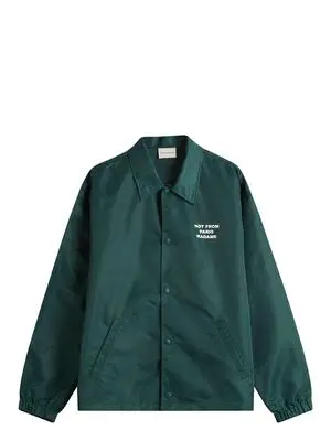 Drole De Monsieur Slogan Coach Jacket - Dark Green