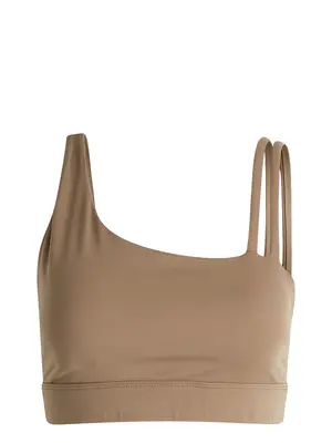 ADANOLA Ultimate Asymmetric Double Strap Bralette - Brown