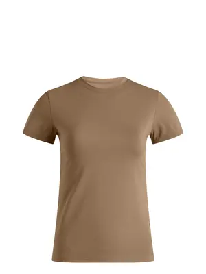 ADANOLA Ultimate Short Sleeve Top - Brown
