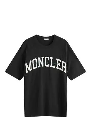 Moncler Varsity Logo T-shirt - Black